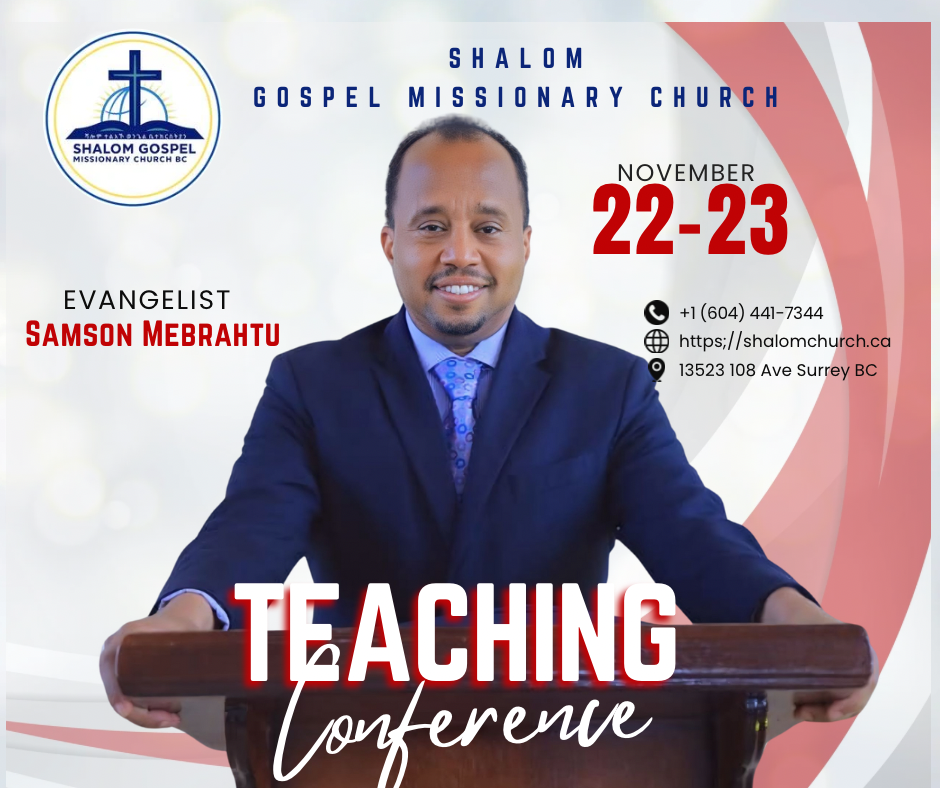 Teaching Conference November 22–23, 2025 – SHALOM GOSPEL MISSIONARY CHURCH